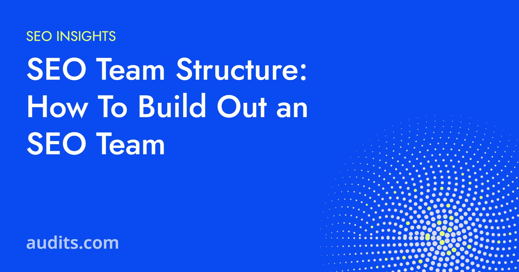 SEO Team Structure: How To Build Out an SEO Team - Audits.com